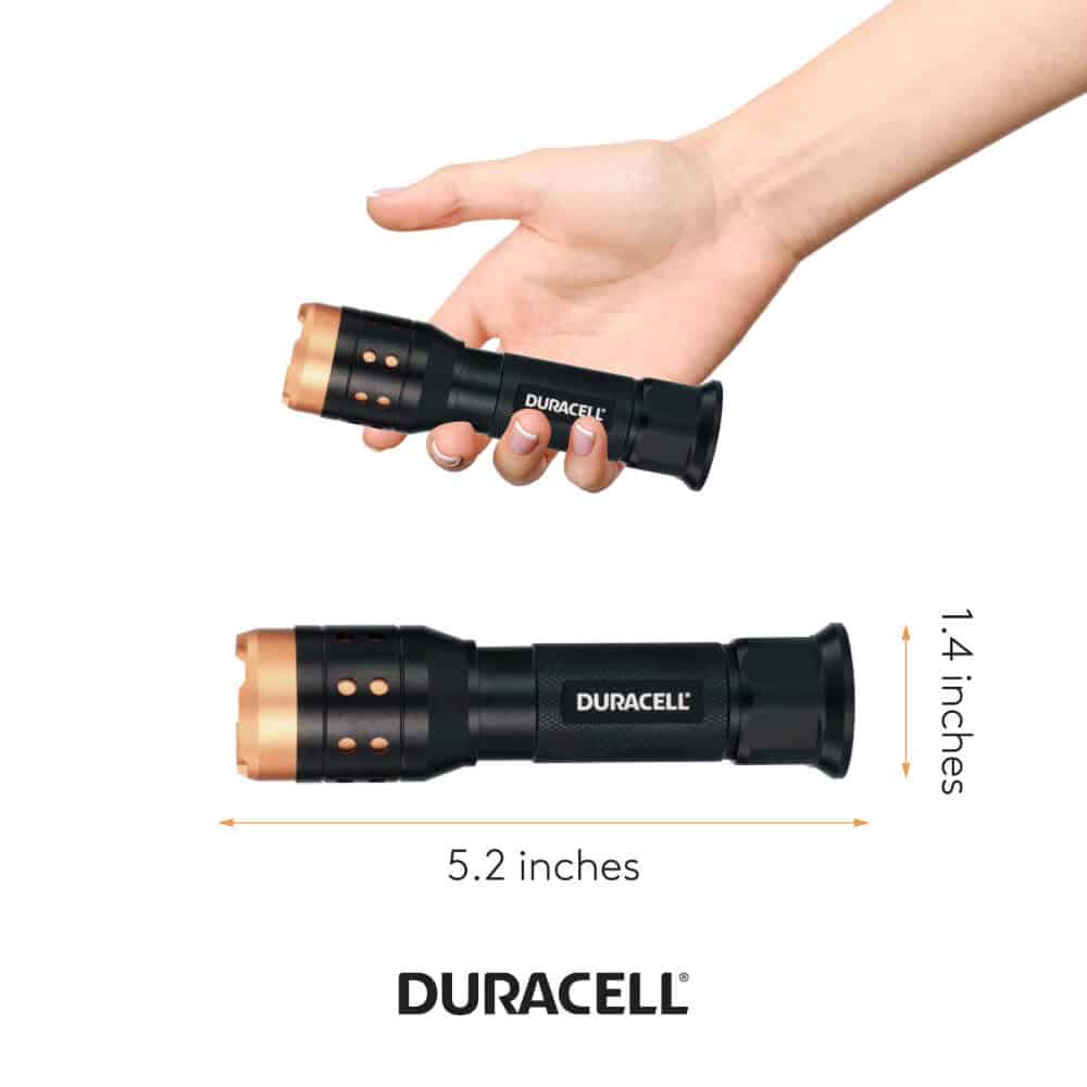 Duracell 550 Lumen Aluminum Focusing LED Torch – Arkwright's Emporium